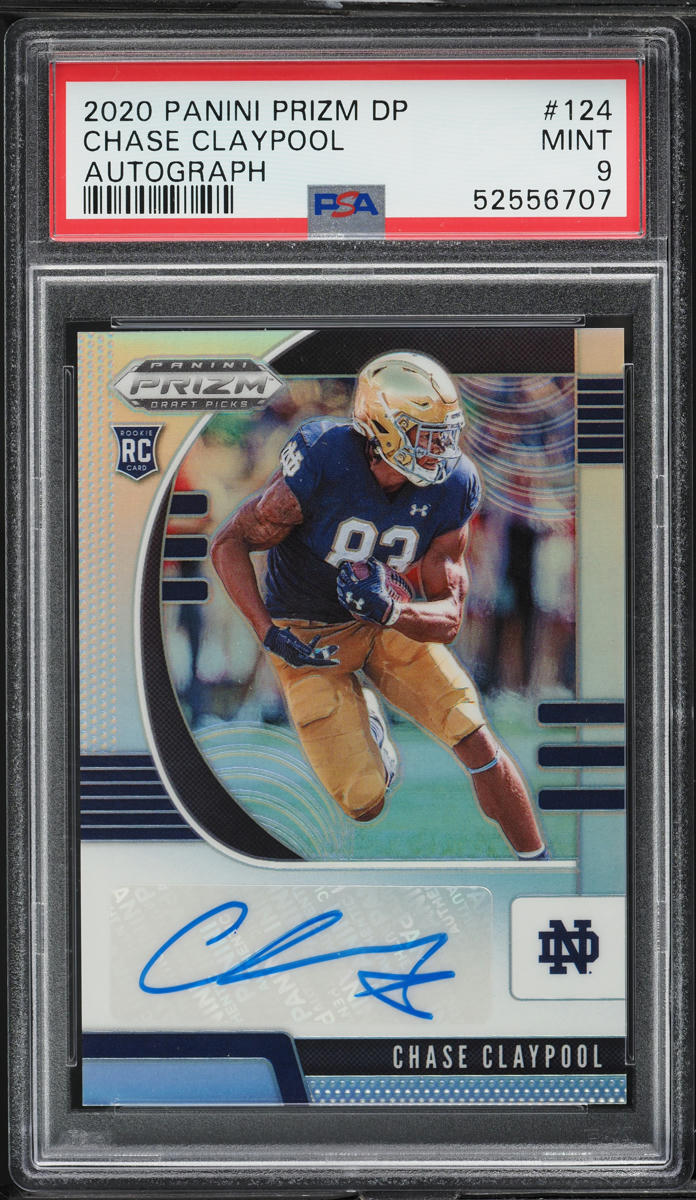 2020 Panini Prizm Draft Picks Silver Chase Claypool ROOKIE AUTO #124 ...