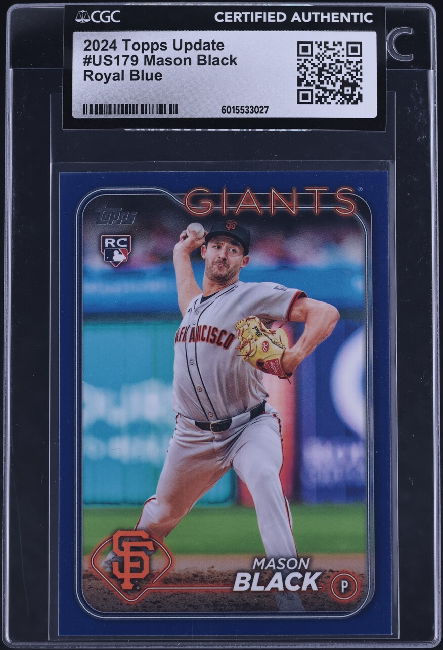 2024 Topps Update Royal Blue Mason Black ROOKIE #US179 CGC AUTH on ...