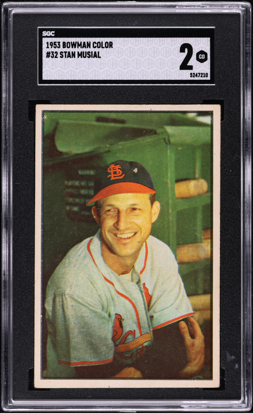 1953 Bowman Color Stan Musial #32 SGC 2 GD on Fanatics Collect