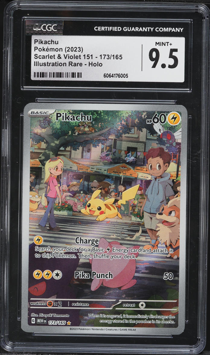 2023 Pokemon Scarlet & Violet 151 IR Pikachu #173 CGC 9.5 MINT+ on ...