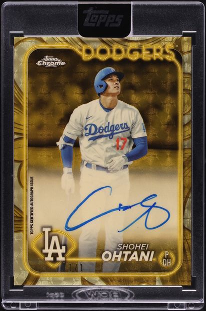 2024 Topps Chrome Gilded Collection Gold Superfractor Shohei Ohtani ...