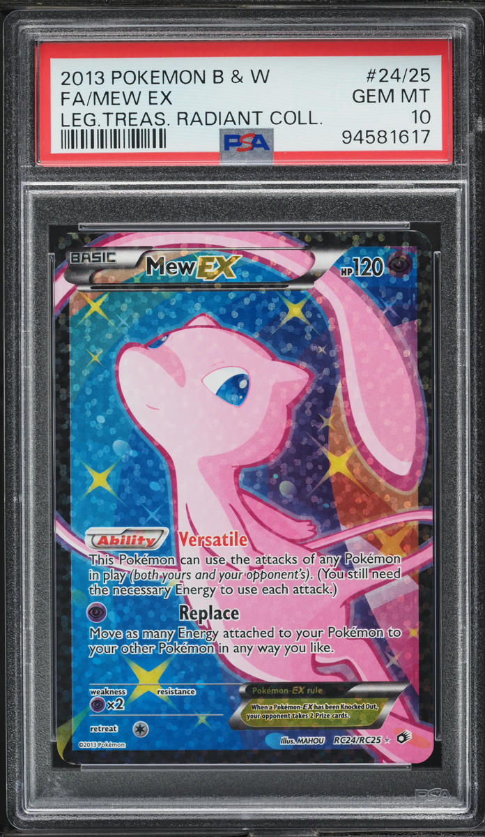 2013 Pokemon BW Legendary Treasures Radiant Collection Full Art Mew EX ...