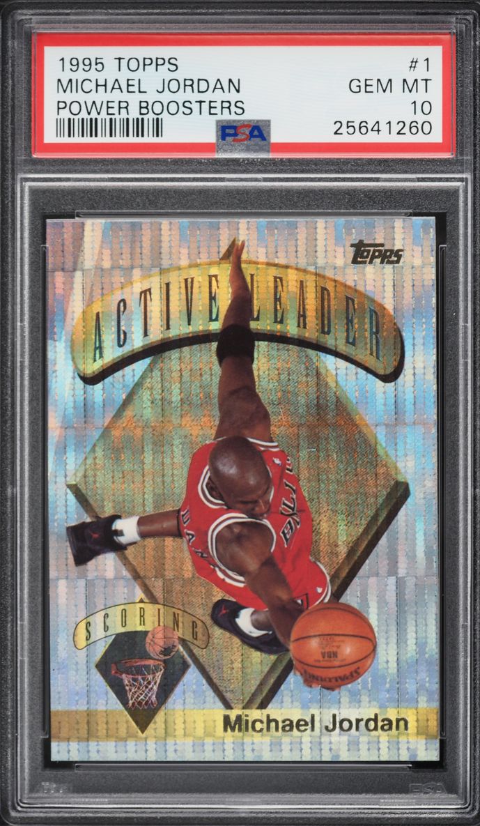 1995 Topps Power Boosters Michael Jordan #1 PSA 10 GEM MINT on Fanatics ...