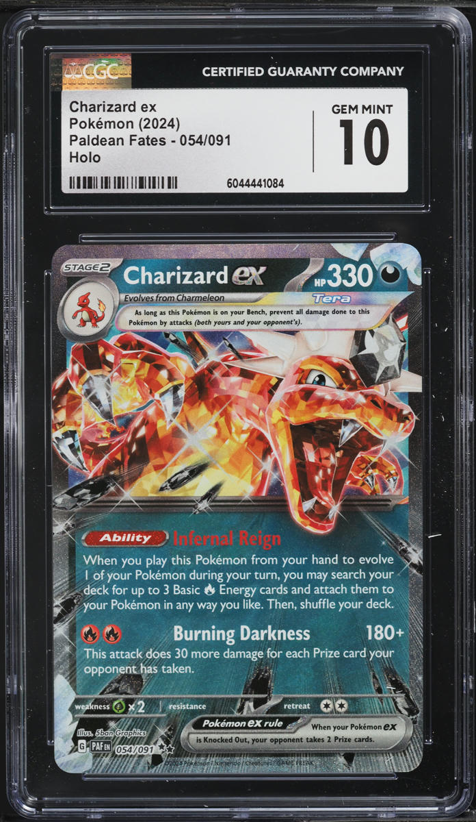 2024 Pokemon SV Paldean Fates Holo Charizard ex #54 CGC 10 GEM MINT on ...