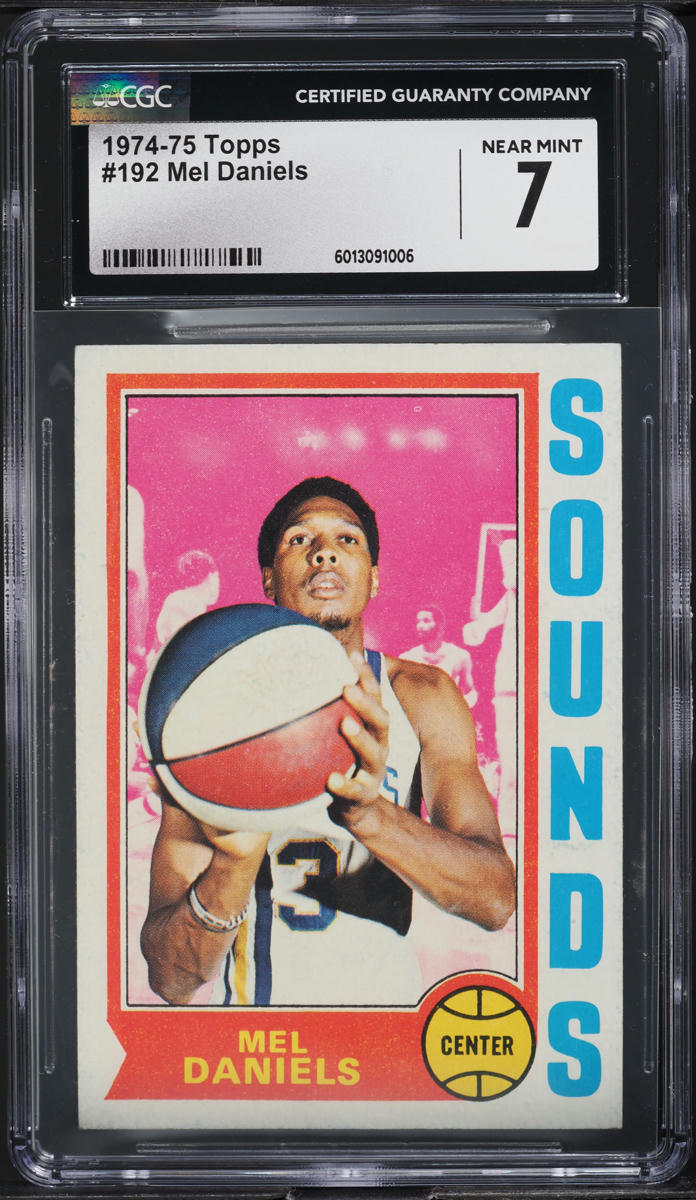 1974 Topps Basketball Mel Daniels #192 CGC 7 NRMT on Fanatics Collect