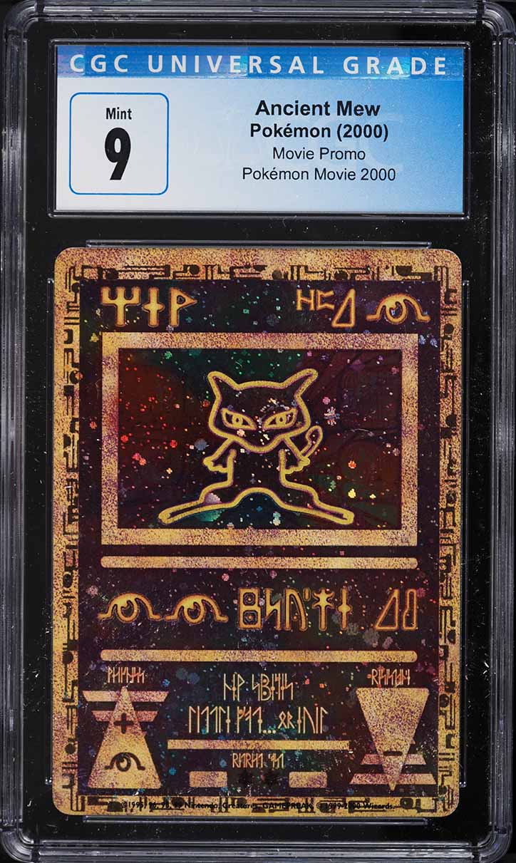 2000 Pokemon Movie Promo Ancient Mew CGC 9 MINT on Fanatics Collect