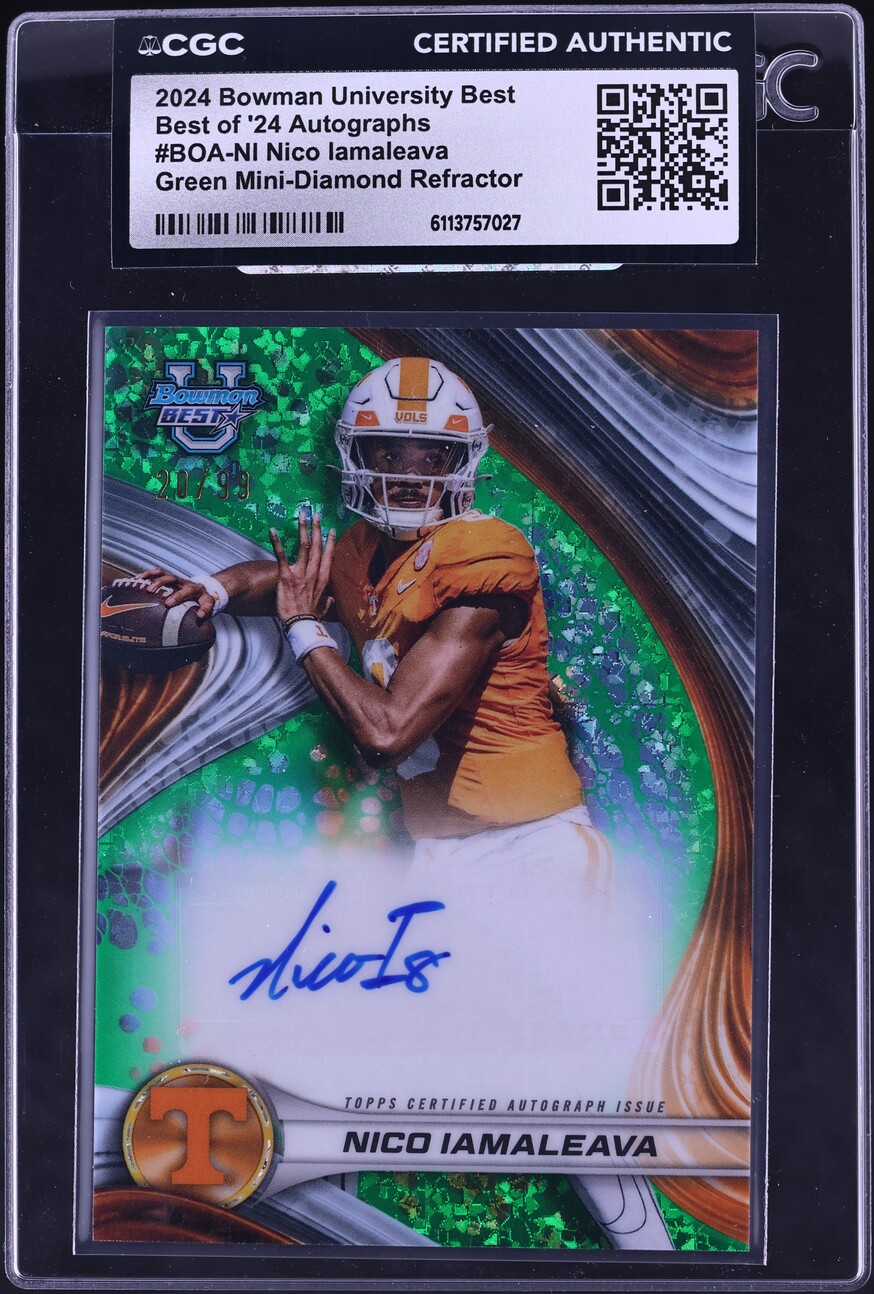 2024 Bowman University Best Of '24 Green Mini-Diamond Ref. Nico ...