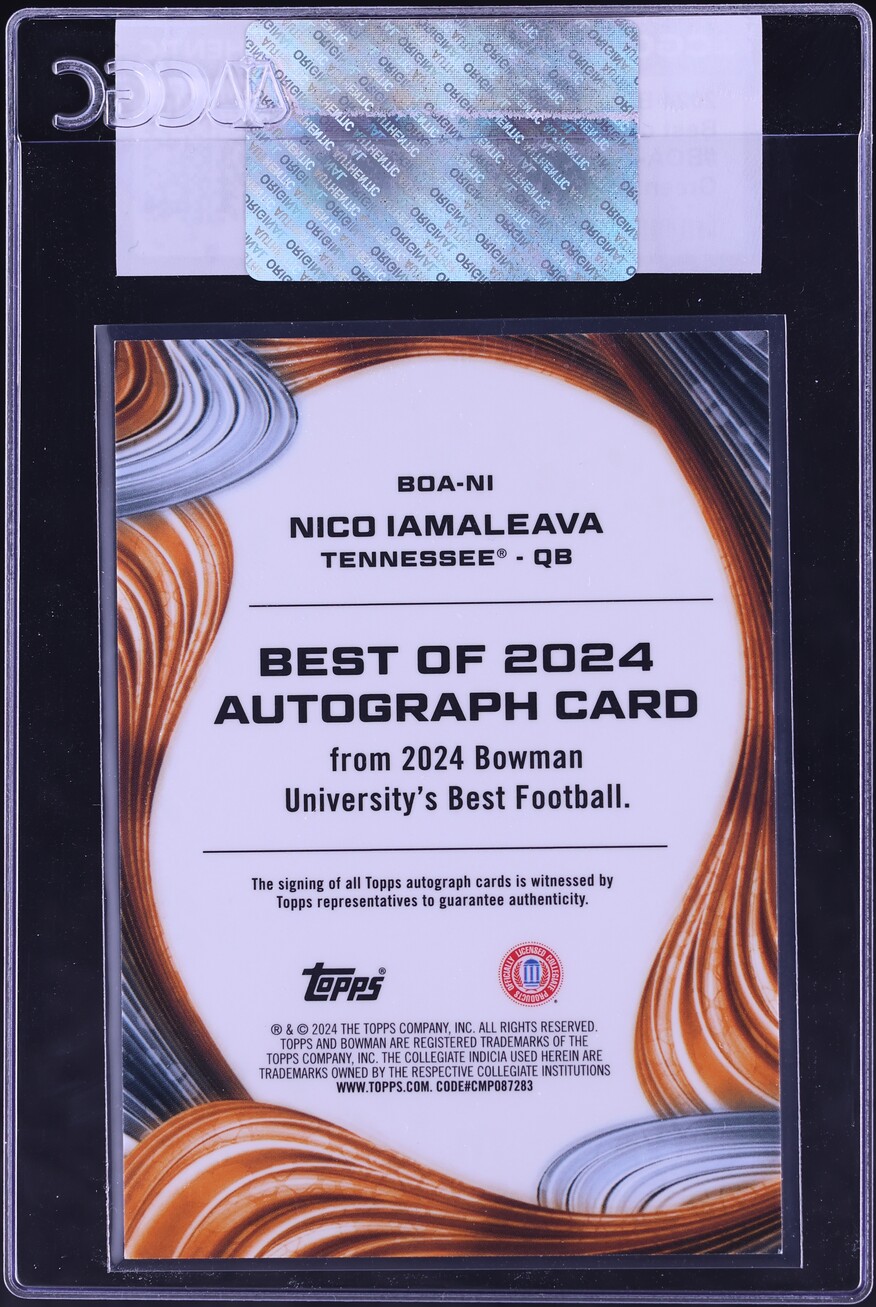 2024 Bowman University Best Of '24 Green Mini-Diamond Ref. Nico ...