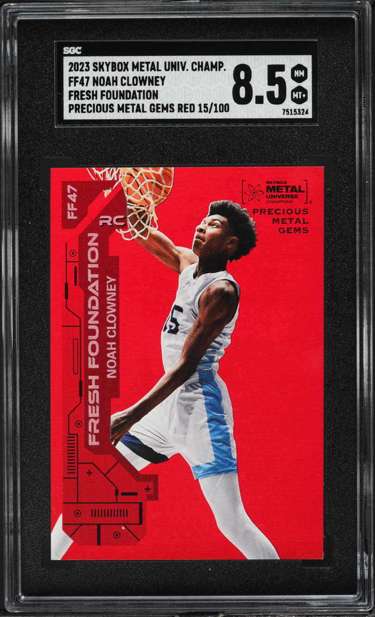 2023 Metal Universe Champs Fresh Foundation PMG Red Noah Clowney ROOKIE ...