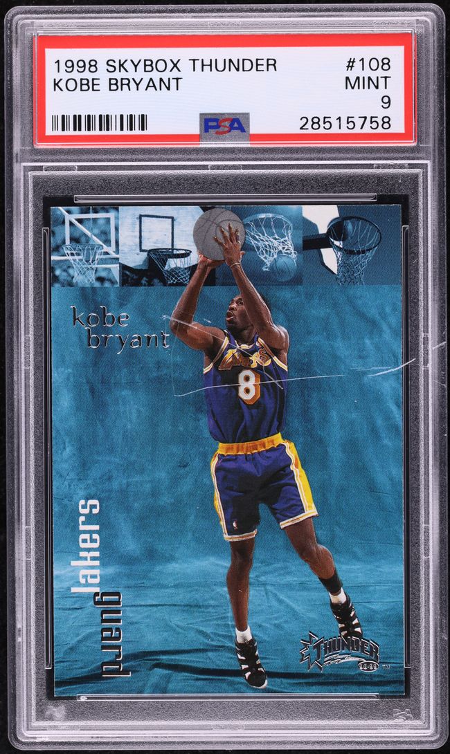 1998 Skybox Thunder Kobe Bryant #108 PSA 9 MINT on Fanatics Collect