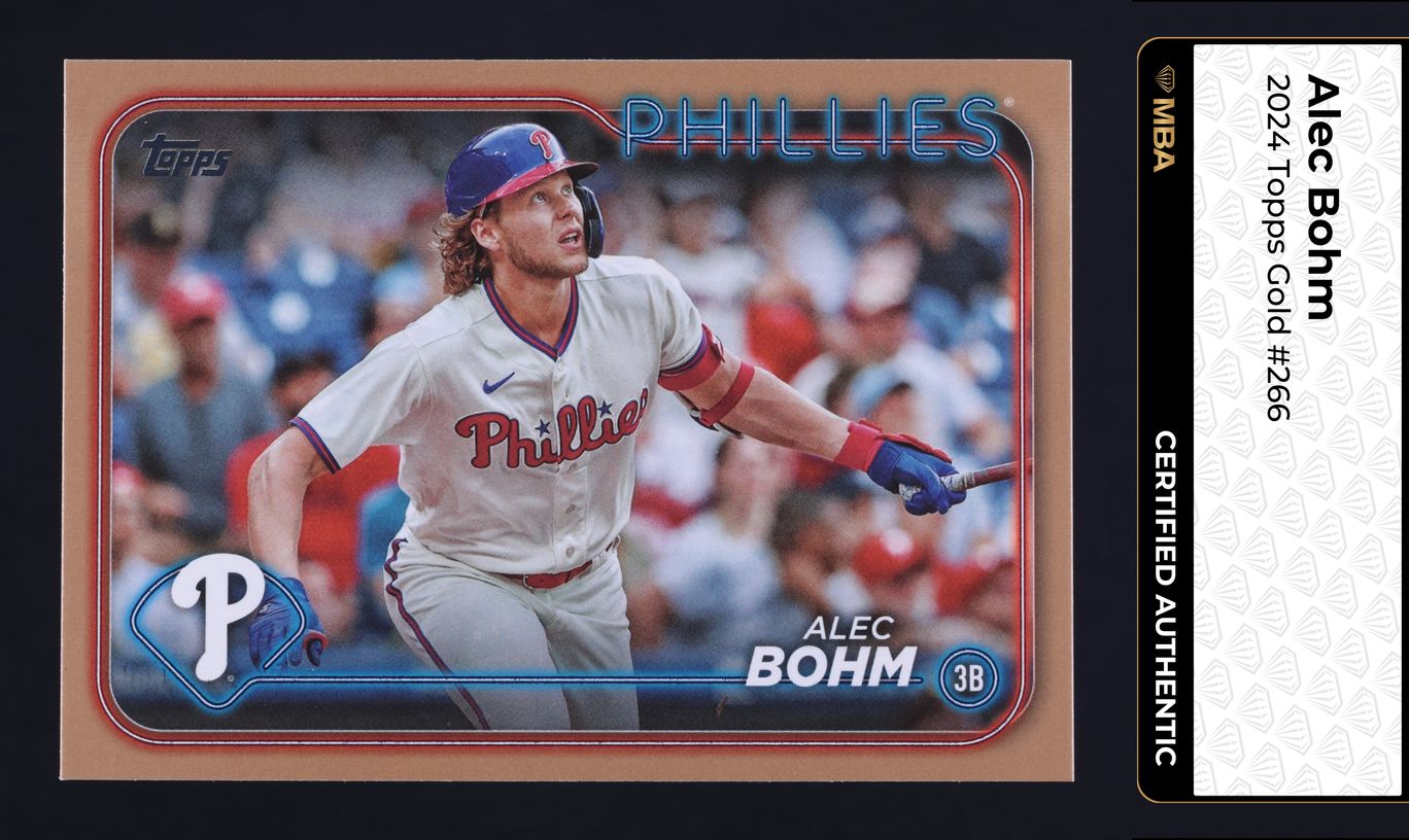 2024 Topps Gold Alec Bohm /2024 #266 MBA AUTH on Fanatics Collect
