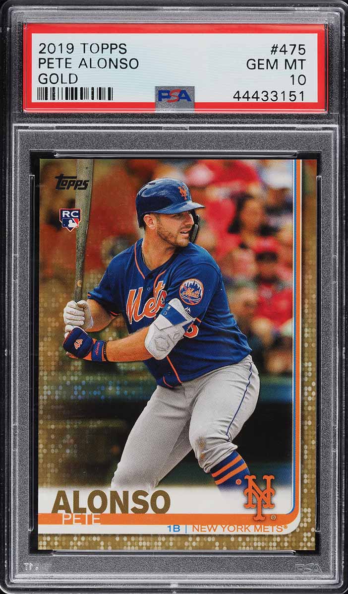 2019 Topps Gold Pete Alonso ROOKIE RC /2019 #475 PSA 10 GEM MINT on Fanatics Collect