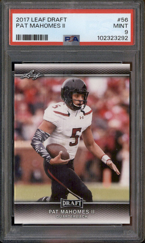 2017 Leaf Draft #56 Pat Mahomes II PSA 9 on Fanatics Collect
