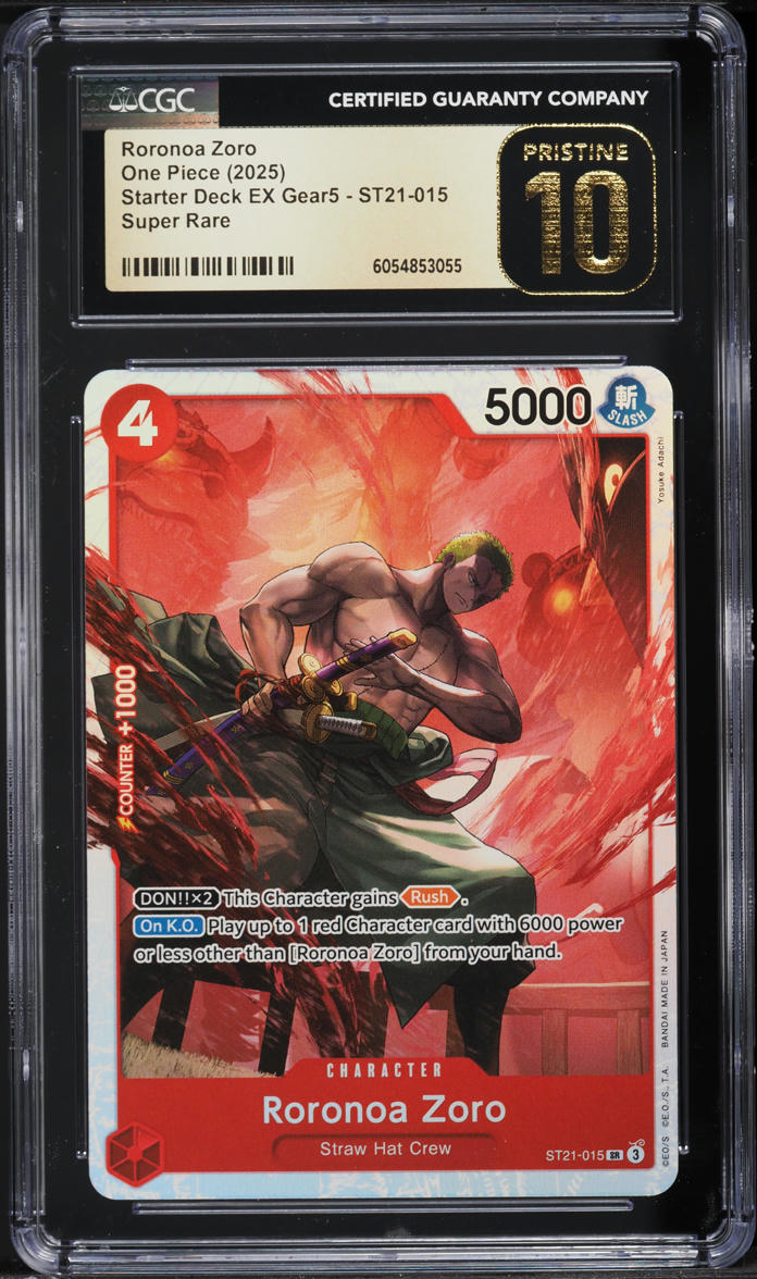 2025 One Piece Starter Deck EX Gear5 Roronoa Zoro #ST21-015 CGC 10 PRISTINE on Fanatics Collect