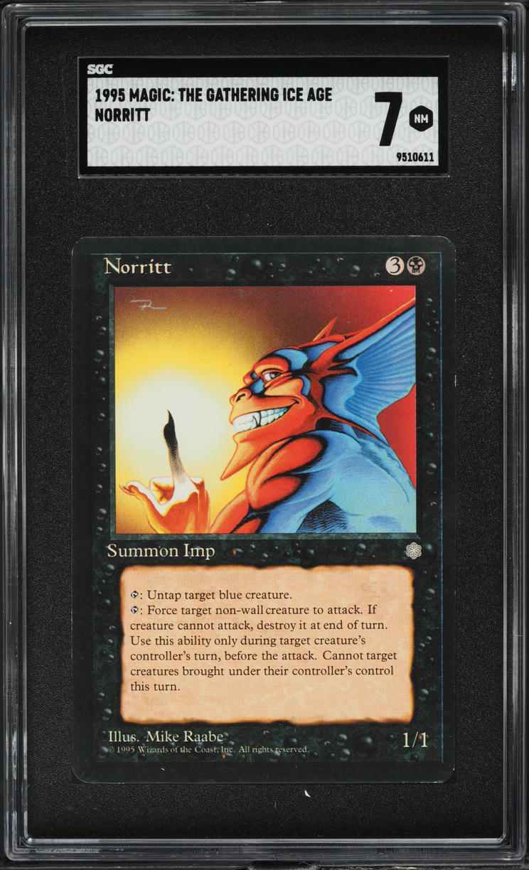 1995 Magic The Gathering MTG Ice Age Norritt SGC 7 NRMT on Fanatics Collect