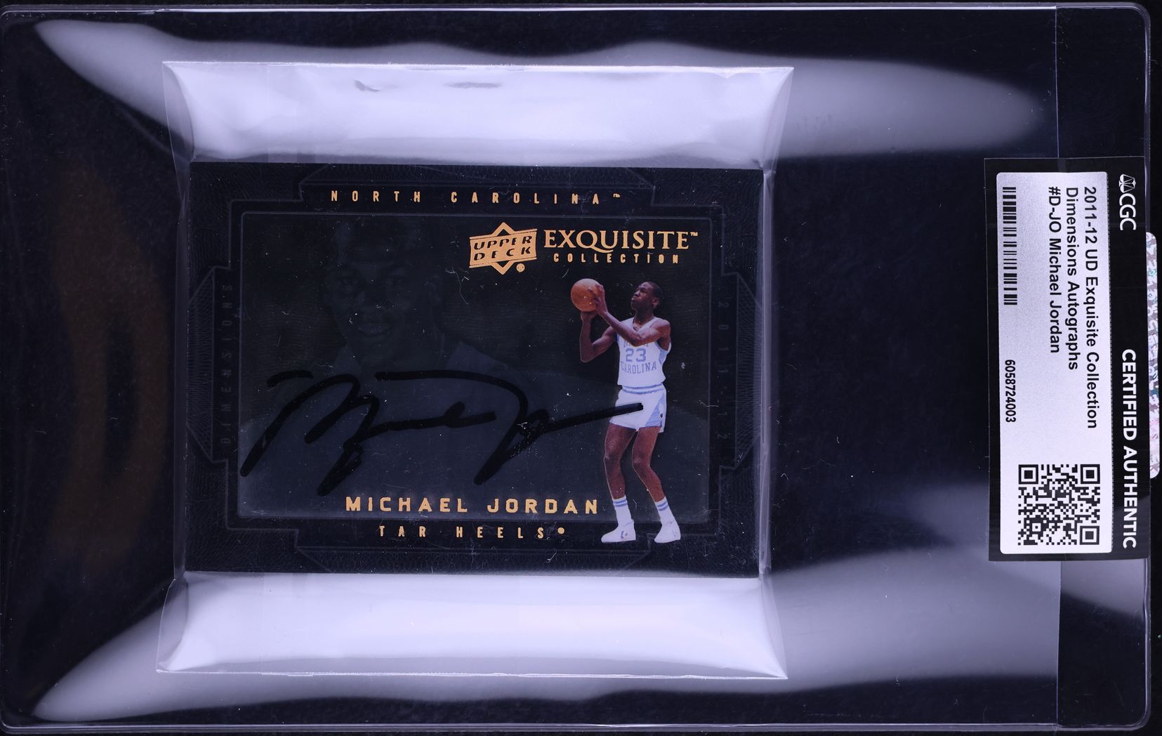 2011 Exquisite Collection Dimensions Michael Jordan AUTO #D-JO CGC AUTH ...