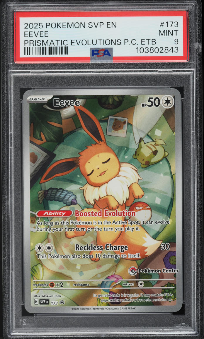 2025 Pokemon SV Black Star Promo Prismatic Evolutions P.C. ETB Eevee ...
