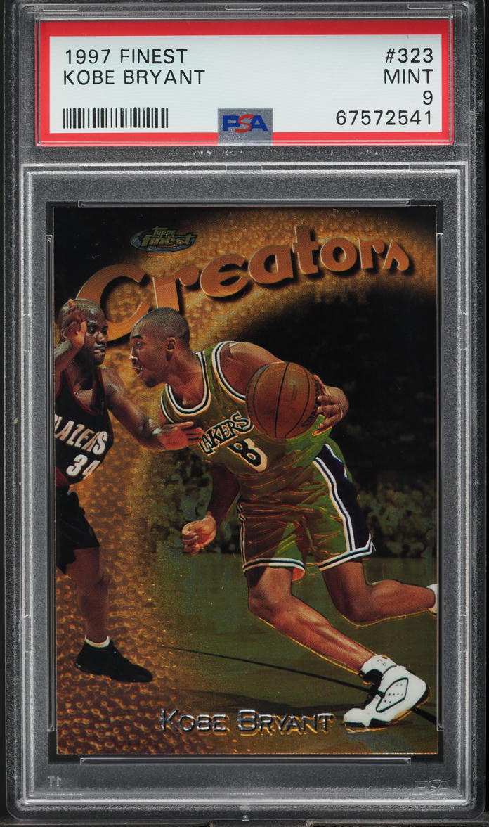 1997 Finest Basketball Kobe Bryant #323 PSA 9 MINT on Fanatics Collect