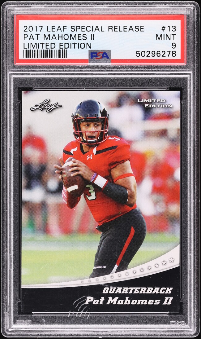 2017 Leaf Special Release Limited Edition Patrick Mahomes II ROOKIE #13 ...
