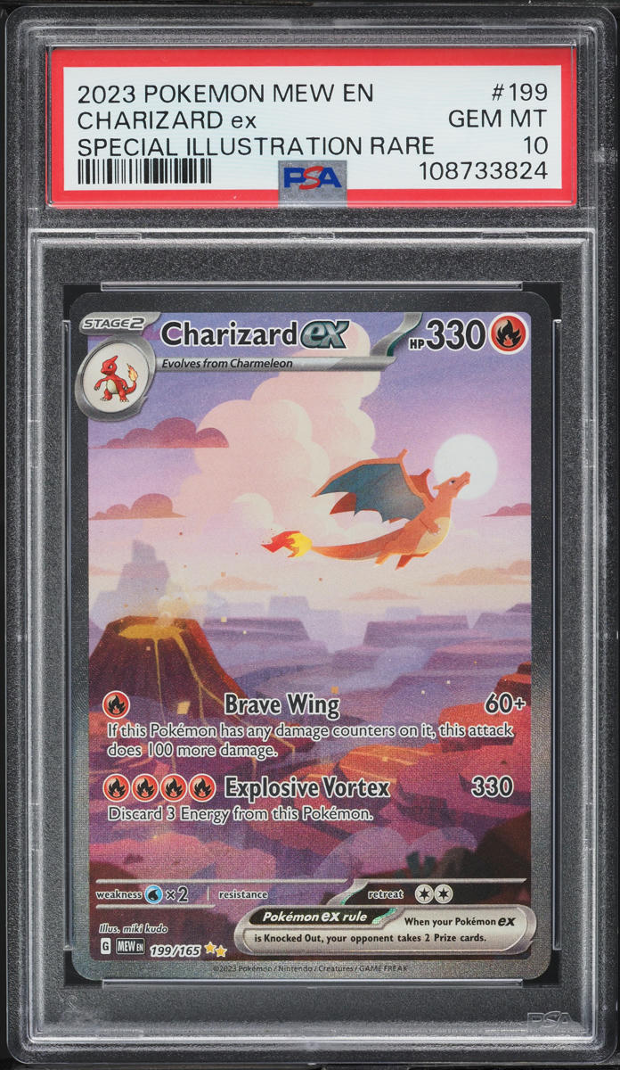 2023 Pokemon Scarlet & Violet 151 SIR Charizard ex #199 PSA 10 GEM MINT ...