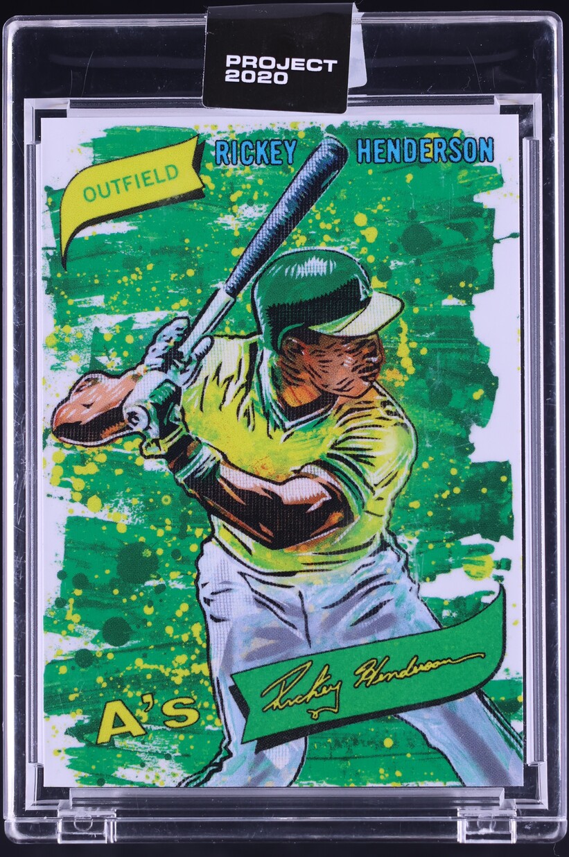 2020 Topps Project 2020 By Blake Jamieson Rickey Henderson #57 on ...