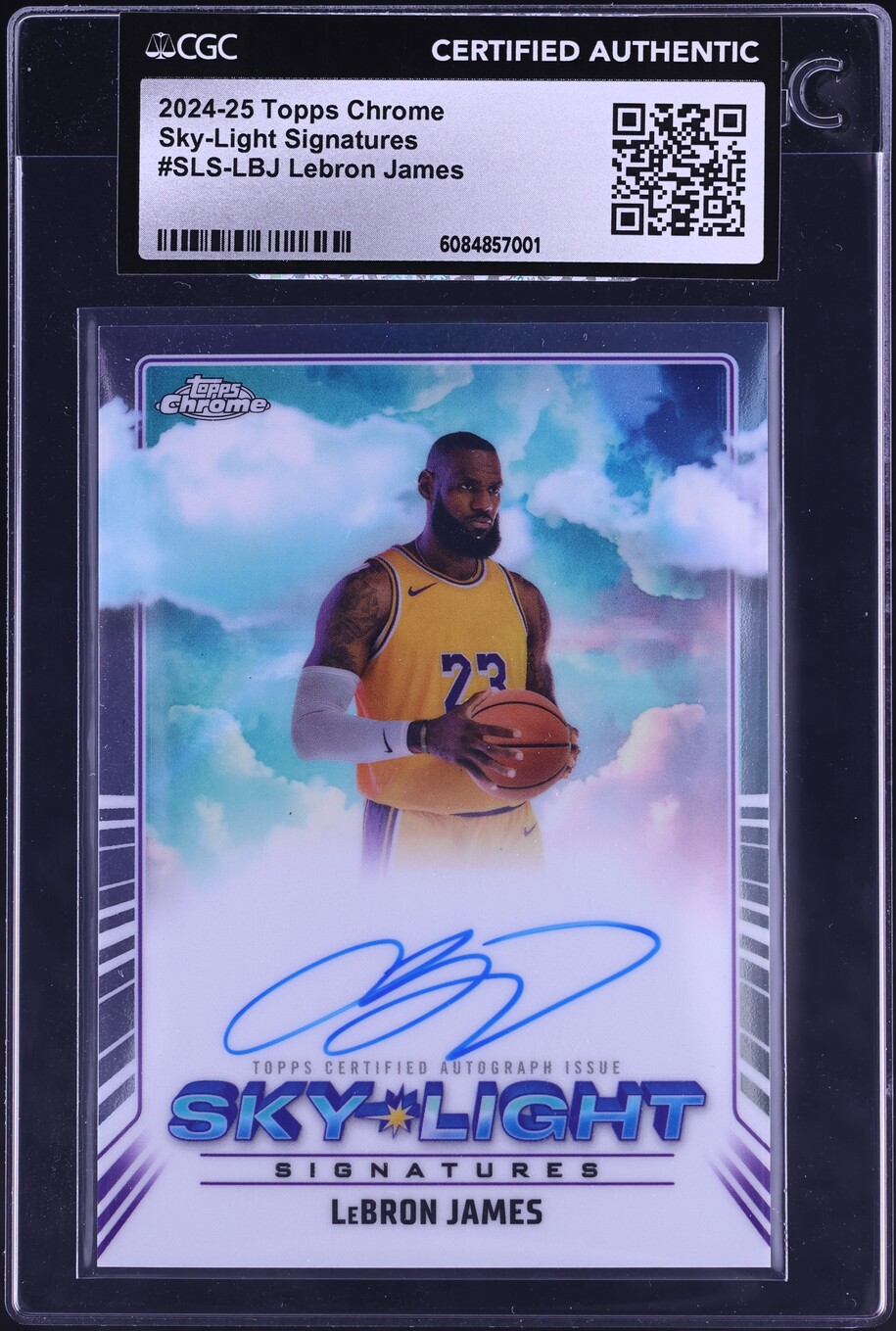 2024 Topps Chrome Sky-Light Signatures LeBron James AUTO #SLS-LBJ CGC ...