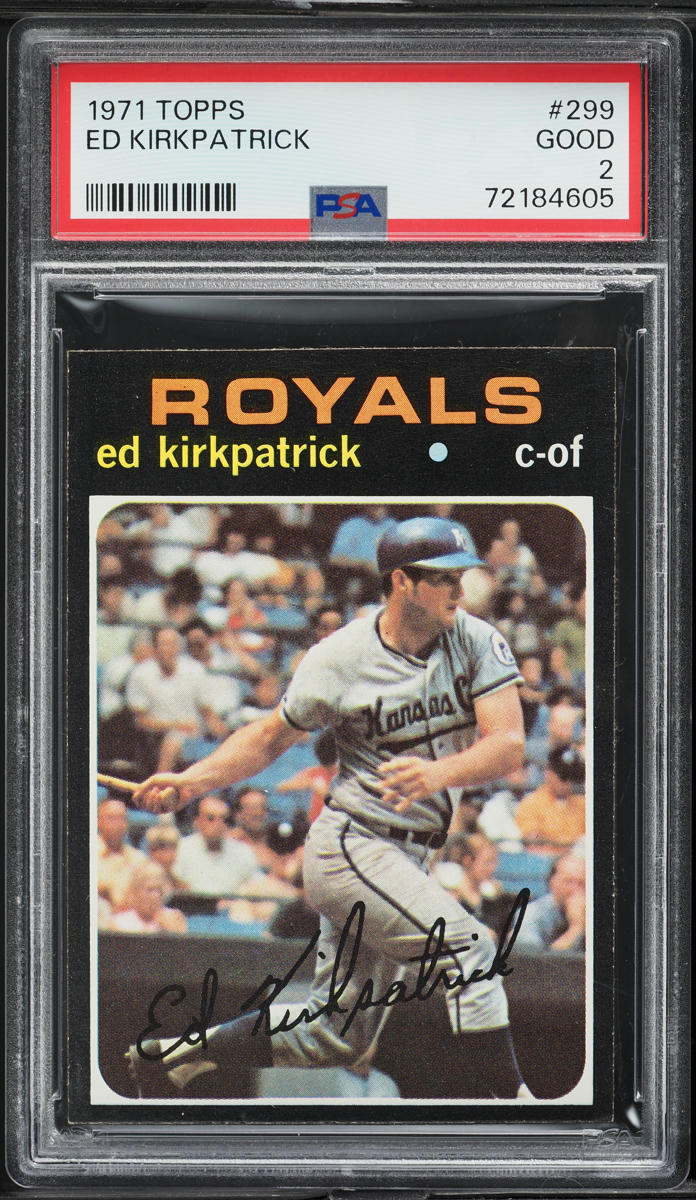 1971 Topps Ed Kirkpatrick #299 PSA 2 GD on Fanatics Collect