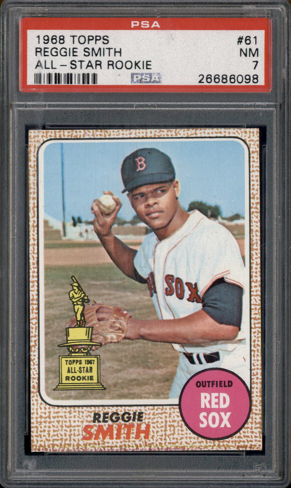 1968 Topps #61 Reggie Smith All Star Rookie RC PSA 7 on Fanatics Collect