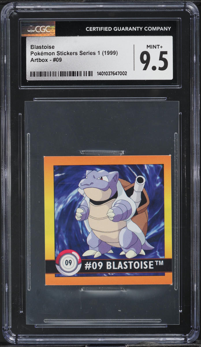 1999 Pokemon Artbox Stickers Series 1 Blastoise #9 CGC 9.5 MINT+ on ...