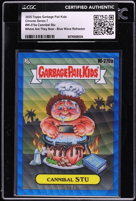 2025 Topps Chrome GPK Where Are They Now Blue Wave Ref Cannibal Stu /75 ...