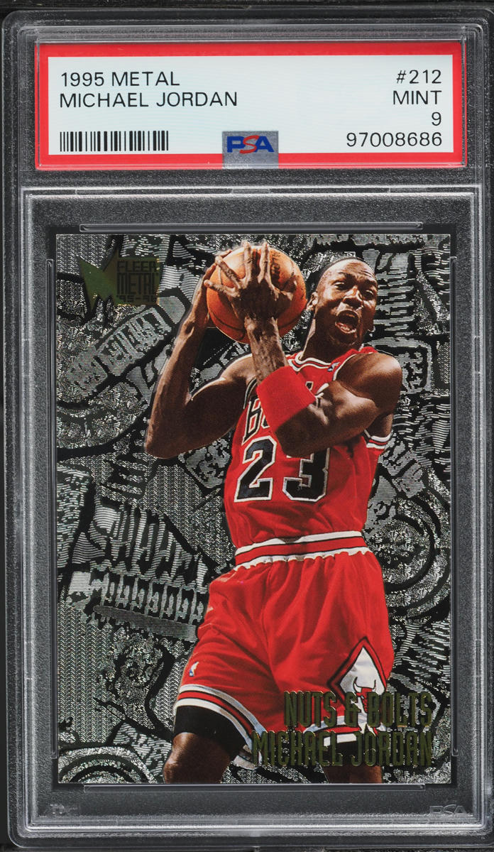 1995 Metal Nuts & Bolts Michael Jordan #212 PSA 9 MINT on Fanatics Collect