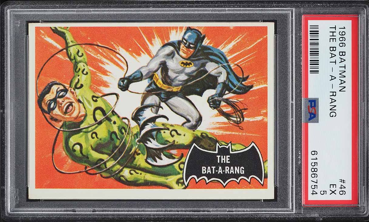1966 Topps Batman Black Bat The Bat-A-Rang #46 PSA 5 EX on Fanatics Collect