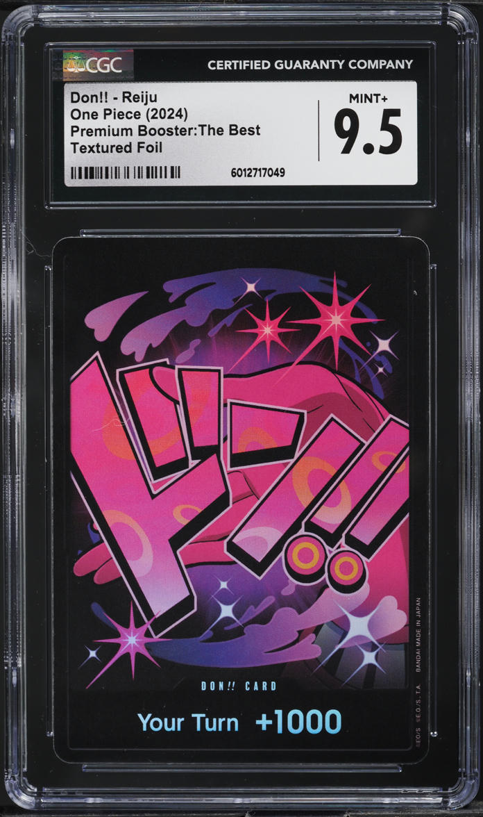 2024 One Piece Premium Booster The Best Textured Foil Don!! Reiju CGC 9 ...