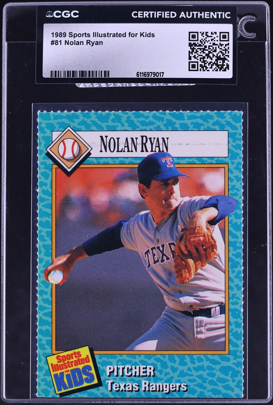 1989 Sports Illustrated For Kids Nolan Ryan #81 CGC AUTH on Fanatics ...