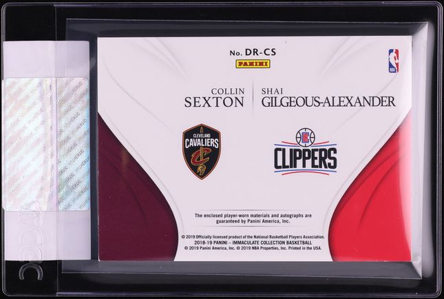 2018 Immaculate Collin Sexton Shai Gilgeous-Alexander ROOKIE LOGOMAN ...