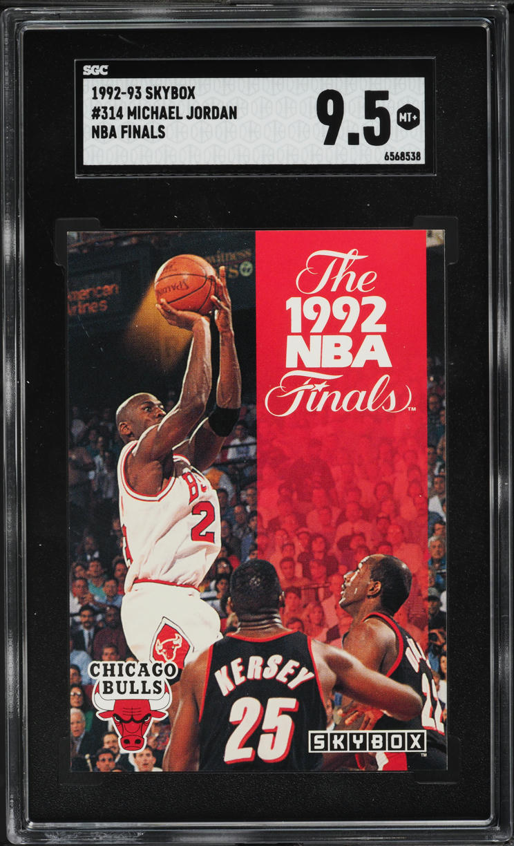 1992 Skybox NBA Finals Michael Jordan #314 SGC 9.5 MINT+ on Fanatics Collect