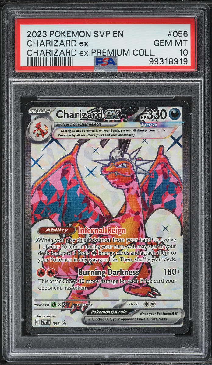 2023 Pokemon SV Premium Collection Charizard ex #056 PSA 10 GEM MINT on ...