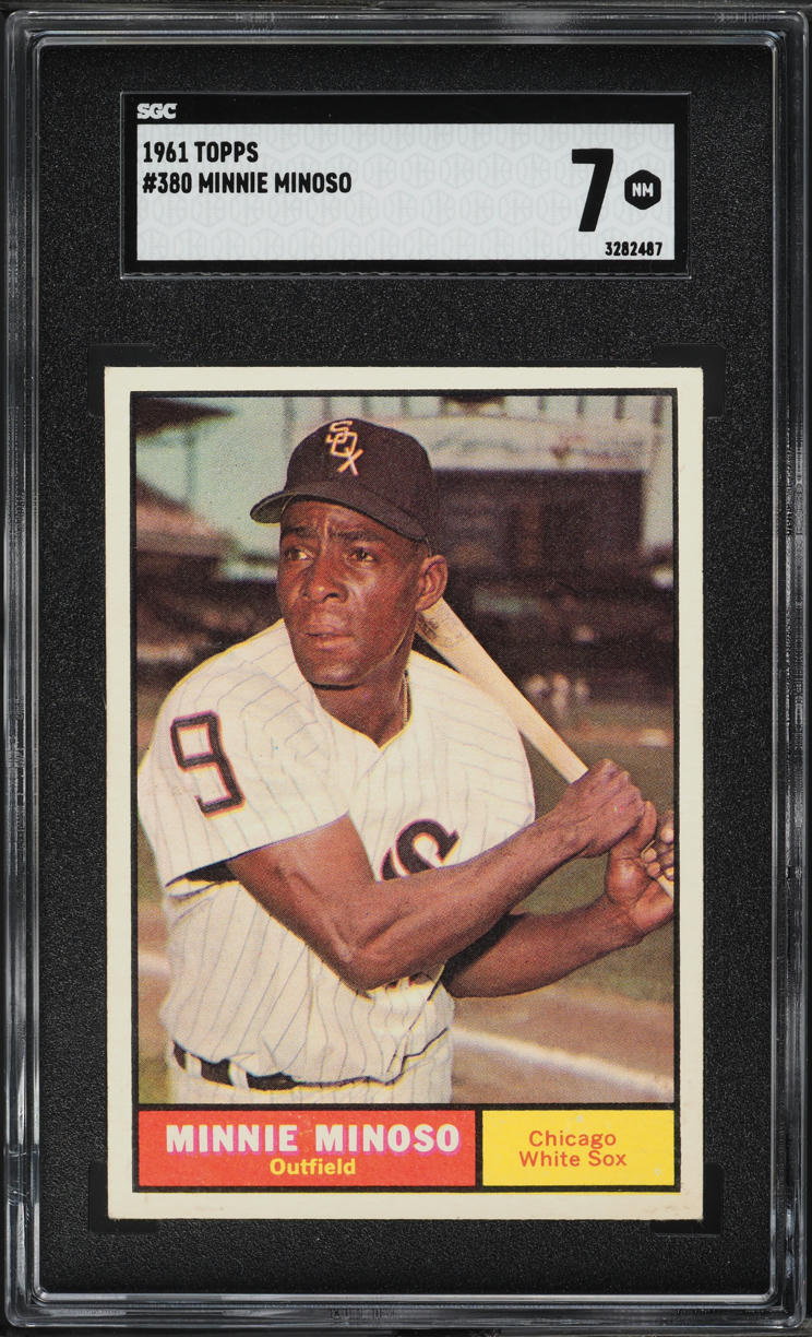 1961 Topps Minnie Minoso #380 SGC 7 NRMT on Fanatics Collect