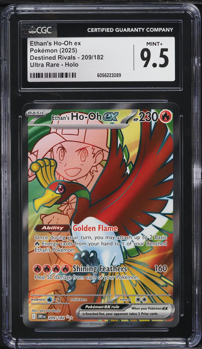 2025 Pokemon SV Destined Rivals Full Art Ethan's Ho-Oh ex #209 CGC 9.5 on Fanatics Collect