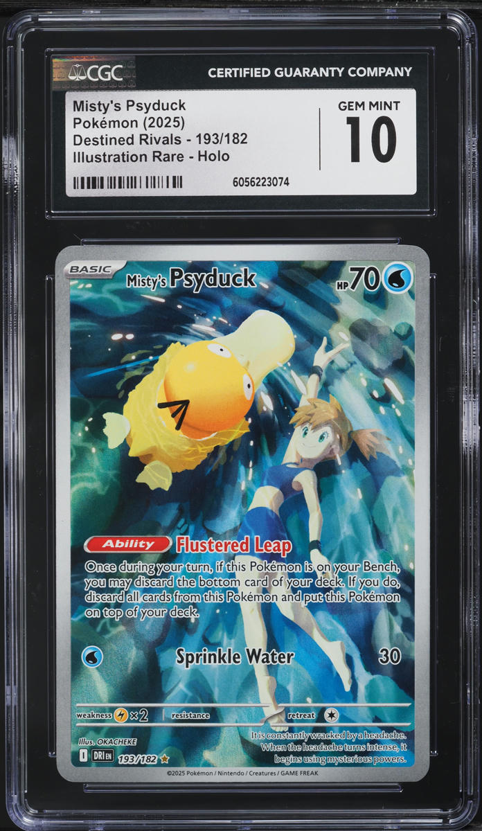 2025 Pokemon SV Destined Rivals IR Misty's Psyduck #193 CGC 10 GEM MINT on Fanatics Collect