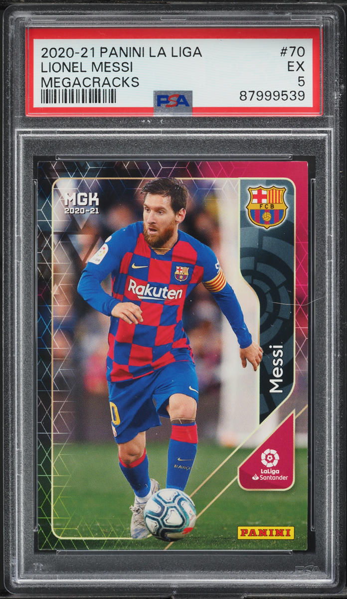 2020 Panini La Liga Mega Cracks Lionel Messi #70 PSA 5 EX on Fanatics ...