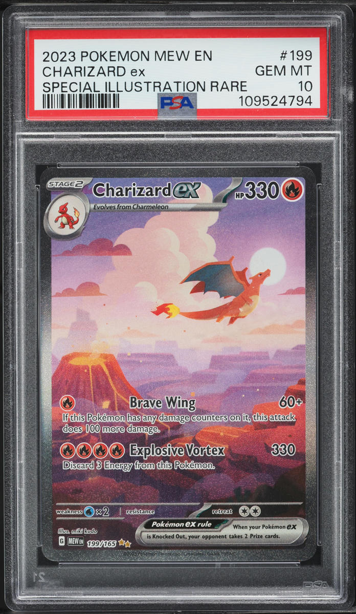 2023 Pokemon Scarlet & Violet 151 SIR Charizard ex #199 PSA 10 GEM MINT ...