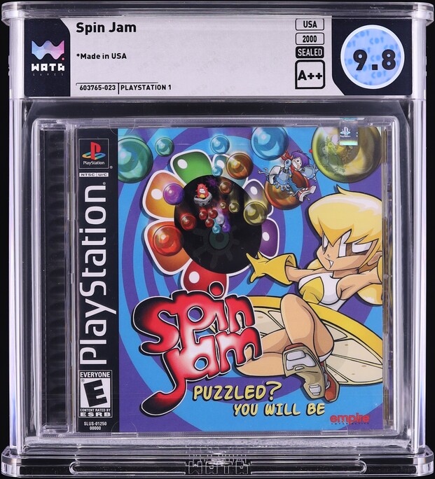 Spin Jam (PlayStation) WATA 9.8 A++ Sealed on Fanatics Collect