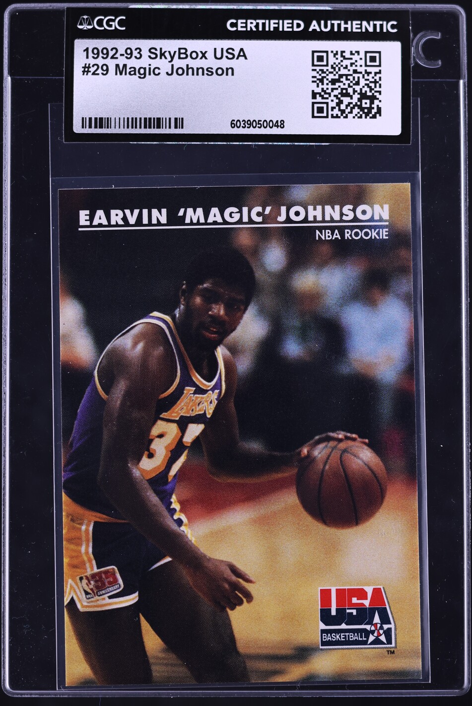 1992 Skybox USA Magic Johnson #29 CGC AUTH on Fanatics Collect