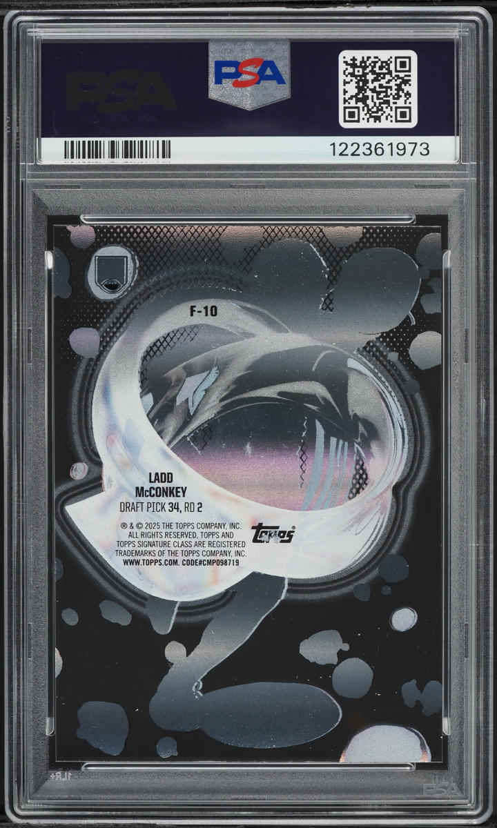 2024 Topps Signature Class Fluidity Ladd McConkey ROOKIE #F10 PSA 9 ...