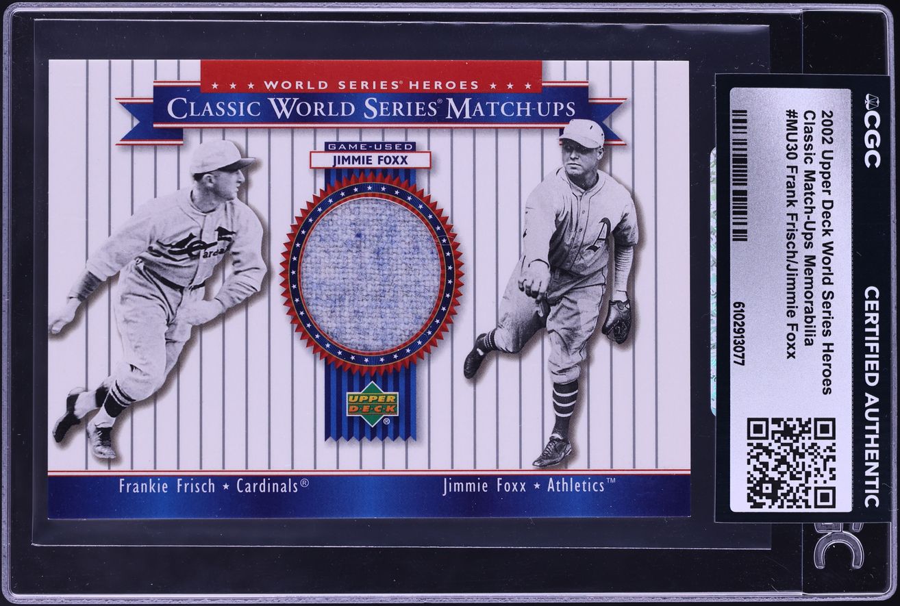 2002 Upper Deck World Series Heroes Classic Match-Ups Frank Frisch ...