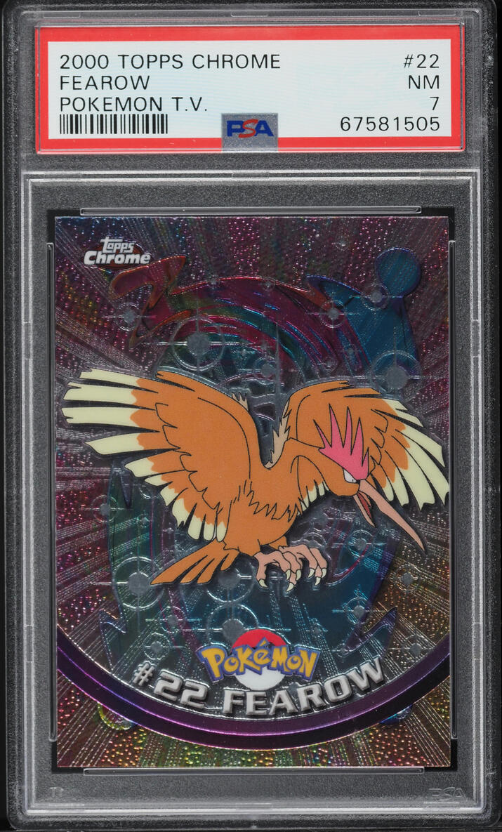 2000 Topps Chrome Pokemon Series 1 Fearow #22 PSA 7 NRMT on Fanatics Collect