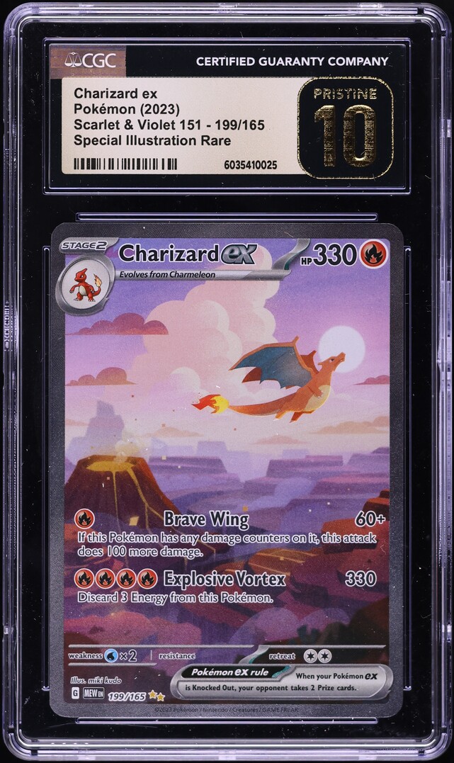 2023 Pokemon Scarlet & Violet 151 SIR Charizard ex #199 CGC 10 PRISTINE ...