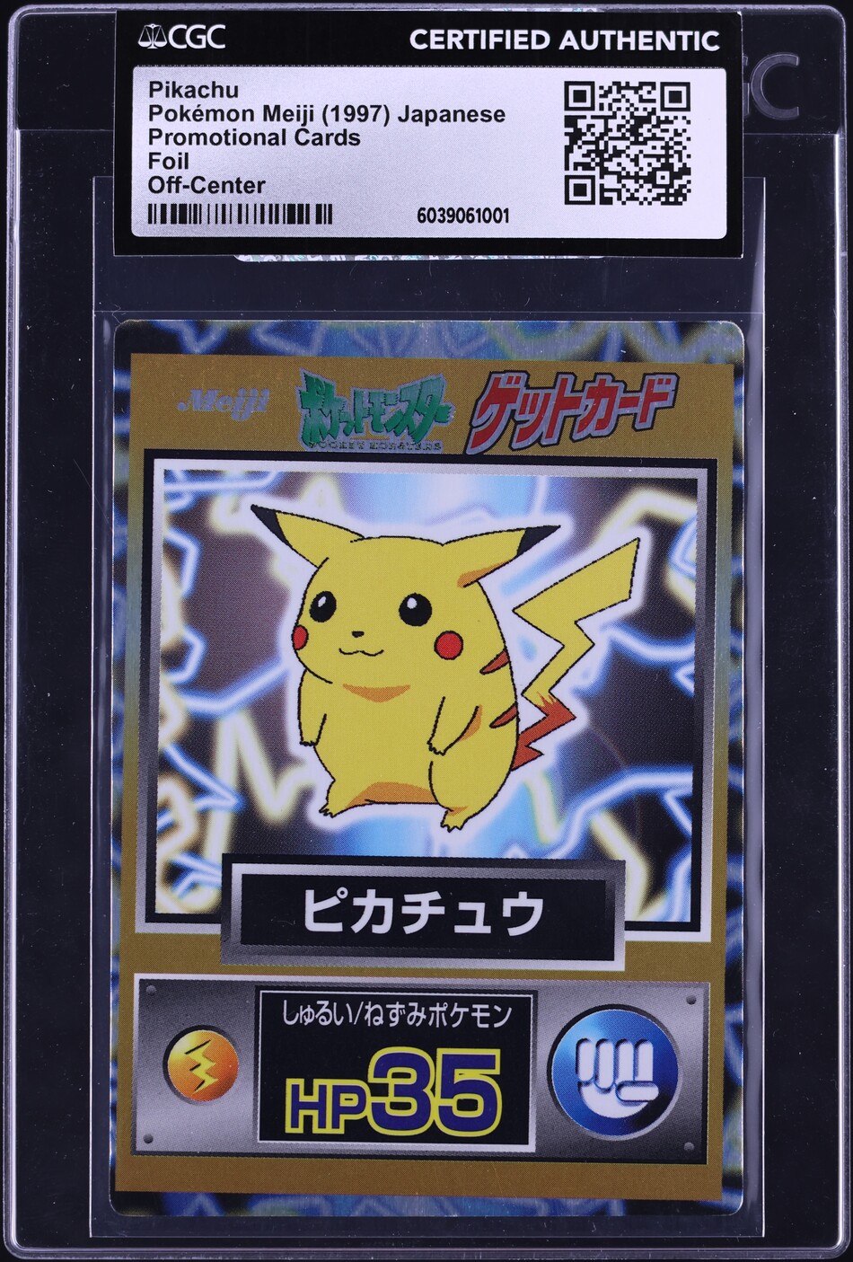 1997 Pokemon Japanese Meiji Promotional Cards Foil Pikachu CGC AUTH on ...