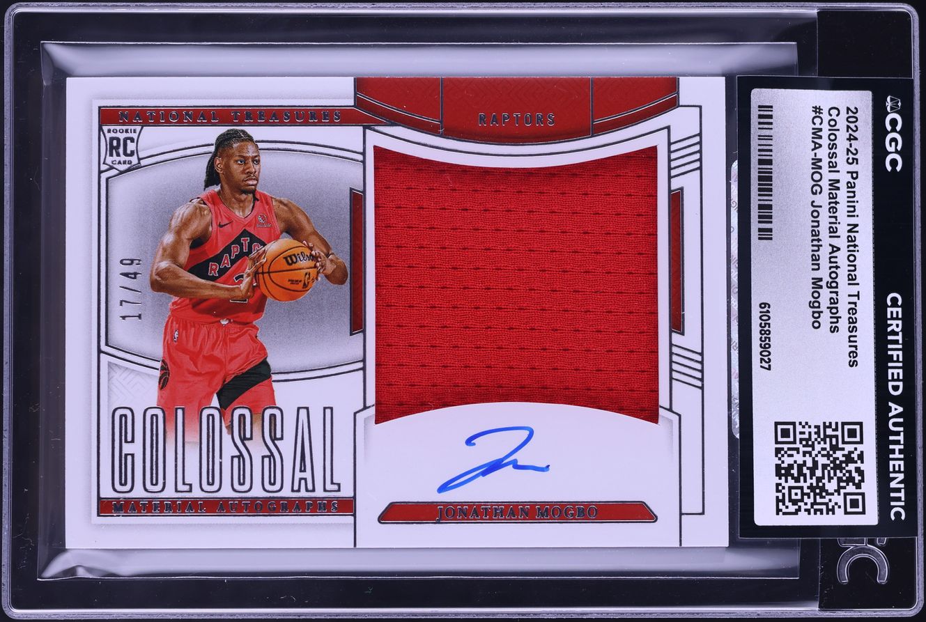 2024 National Treasures Colossal Jonathan Mogbo ROOKIE PATCH AUTO /49 # ...